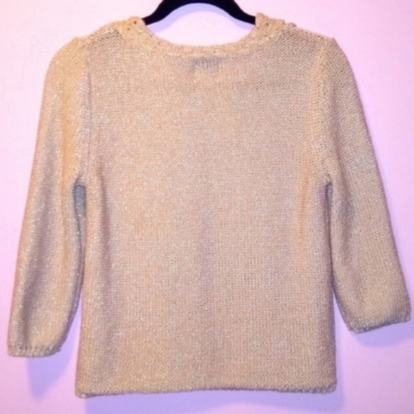 Ruby Rd. | Sweaters | Ruby Rd Blushed Pink Metallic Boucle Knit Sweater ...
